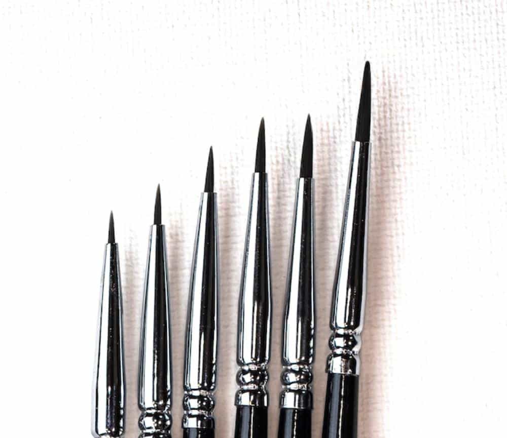 GHOST Maxton Black Miniature Paint Brush Set (Review) - Tangible Day